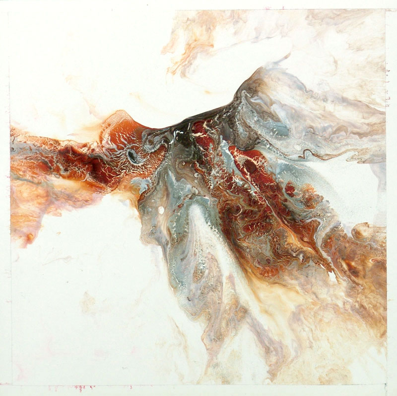 Mountain Landscape Art Abstract Autumn Modern Earthy C Jeltes - Acrylic ...