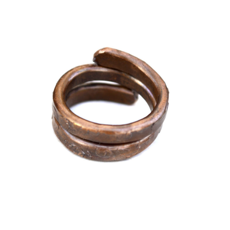 Womens Artisan Ring Hand Forged Copper Rustic Jewelry - Metalwork, in ...