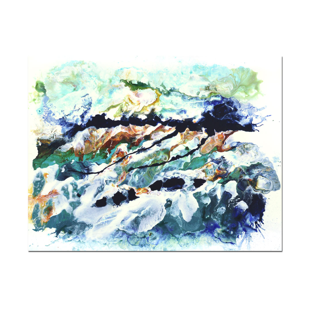 Colorful Abstract Landscape Painting Original Modern Art - Acrylic on ...